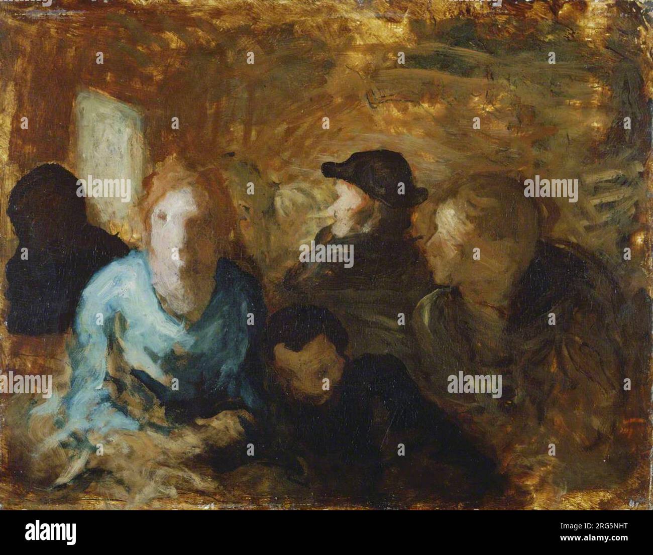 Honore daumier the third class carriage hi-res stock photography and ...