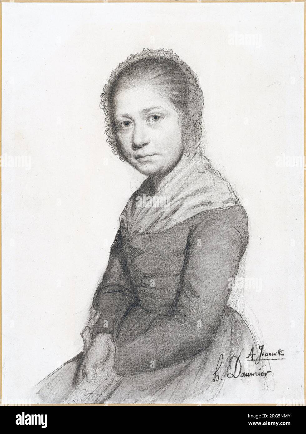Girl circa 1830 by Honoré Daumier Stock Photo - Alamy