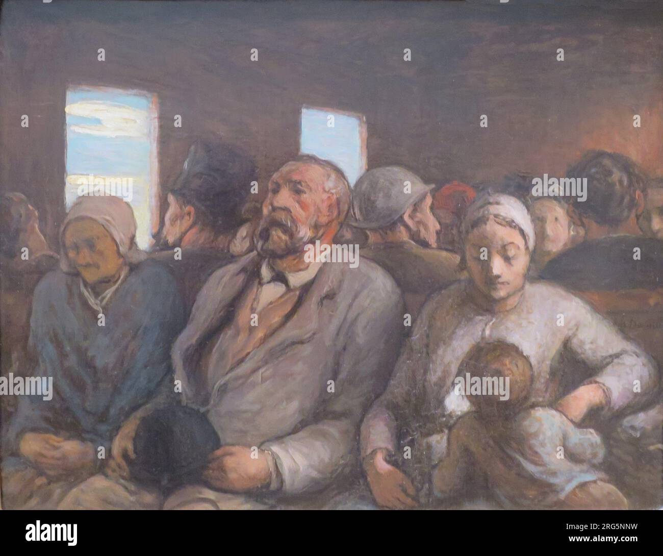 Honore daumier the third class carriage hi-res stock photography and images - Alamy