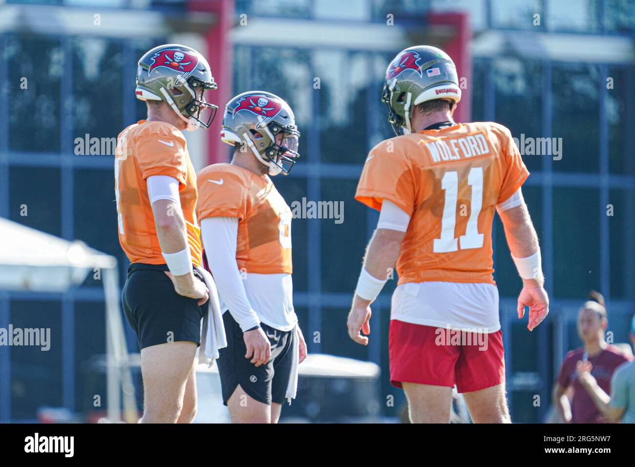 Tampa, Florida, USA, August 3, 2023, Tampa Bay Buccaneers quarterbacks ...