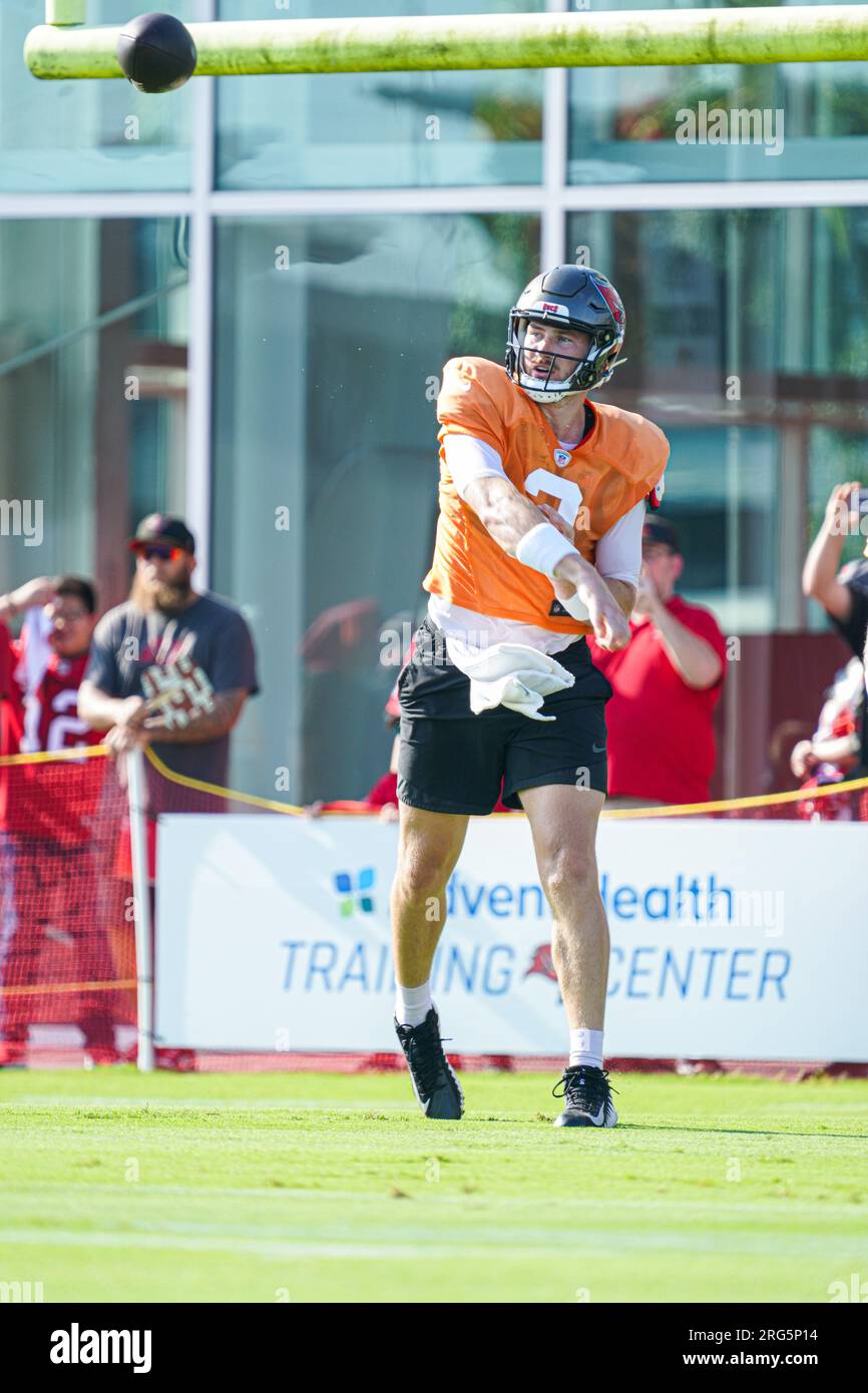 Tampa, Florida, USA, August 3, 2023, Tampa Bay Buccaneers quarterback ...