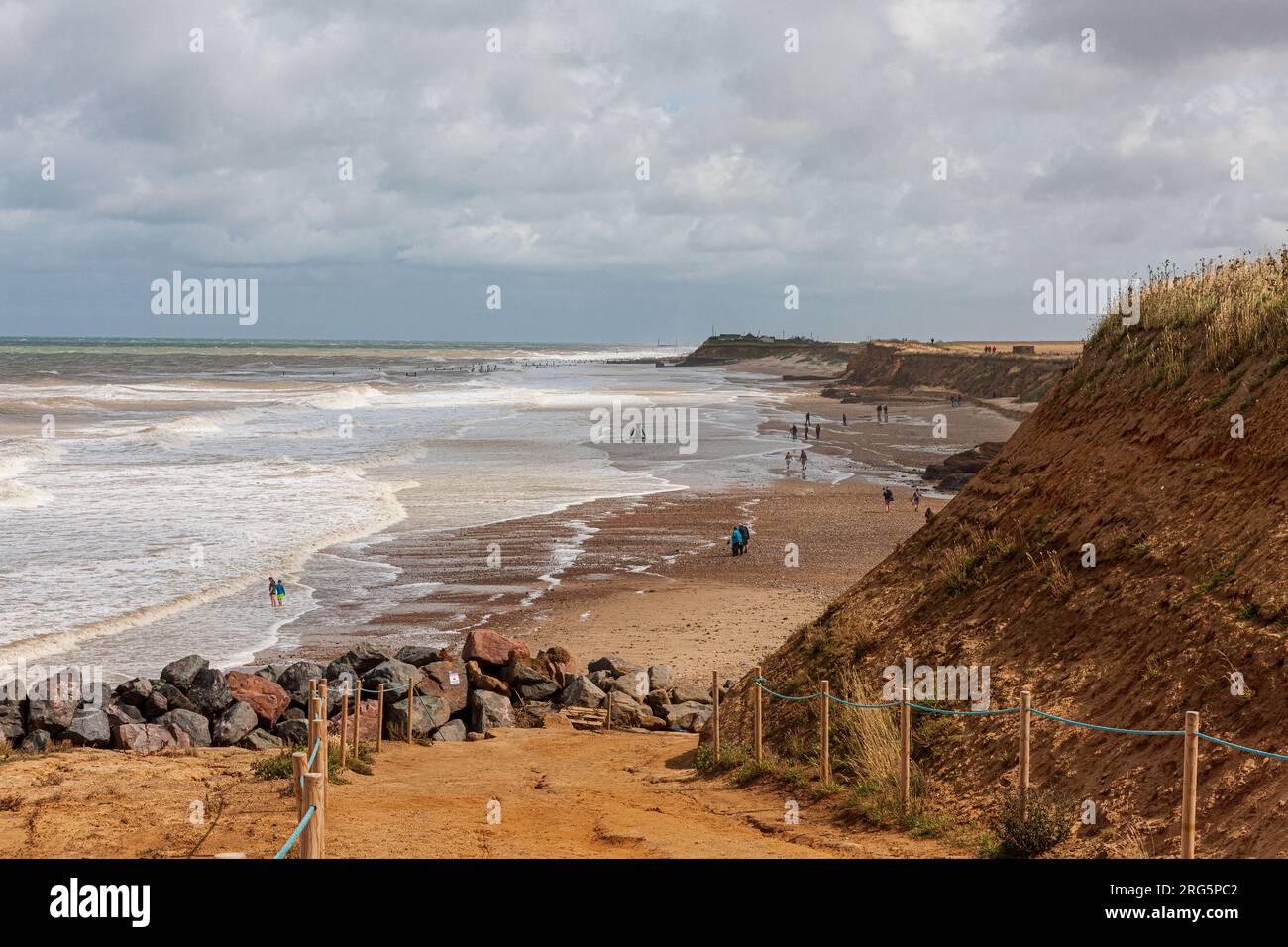 happisburgh beach nofolk Stock Photo - Alamy