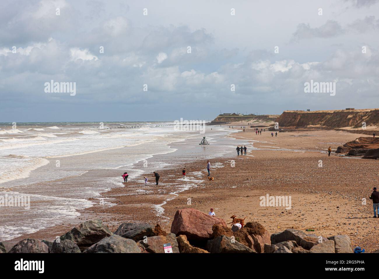happisburgh beach nofolk Stock Photo - Alamy