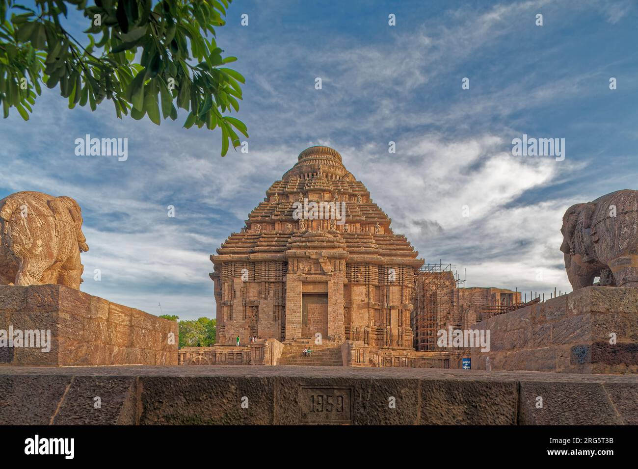 07 23 2007 Vintage Ancient Konark Sun Temple built in 13th century.is ...