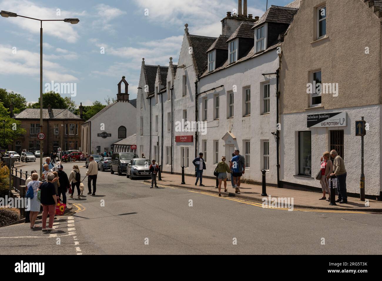 Portree Isle of Skye, Scotland, UK. 5 June 2023. The main street, a ...