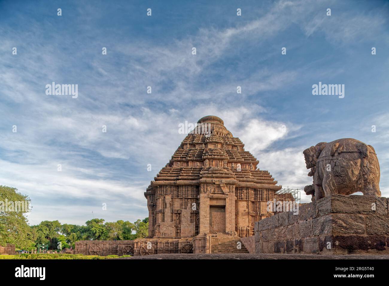 07 23 2007 Vintage Ancient Konark Sun Temple built in 13th century.is ...