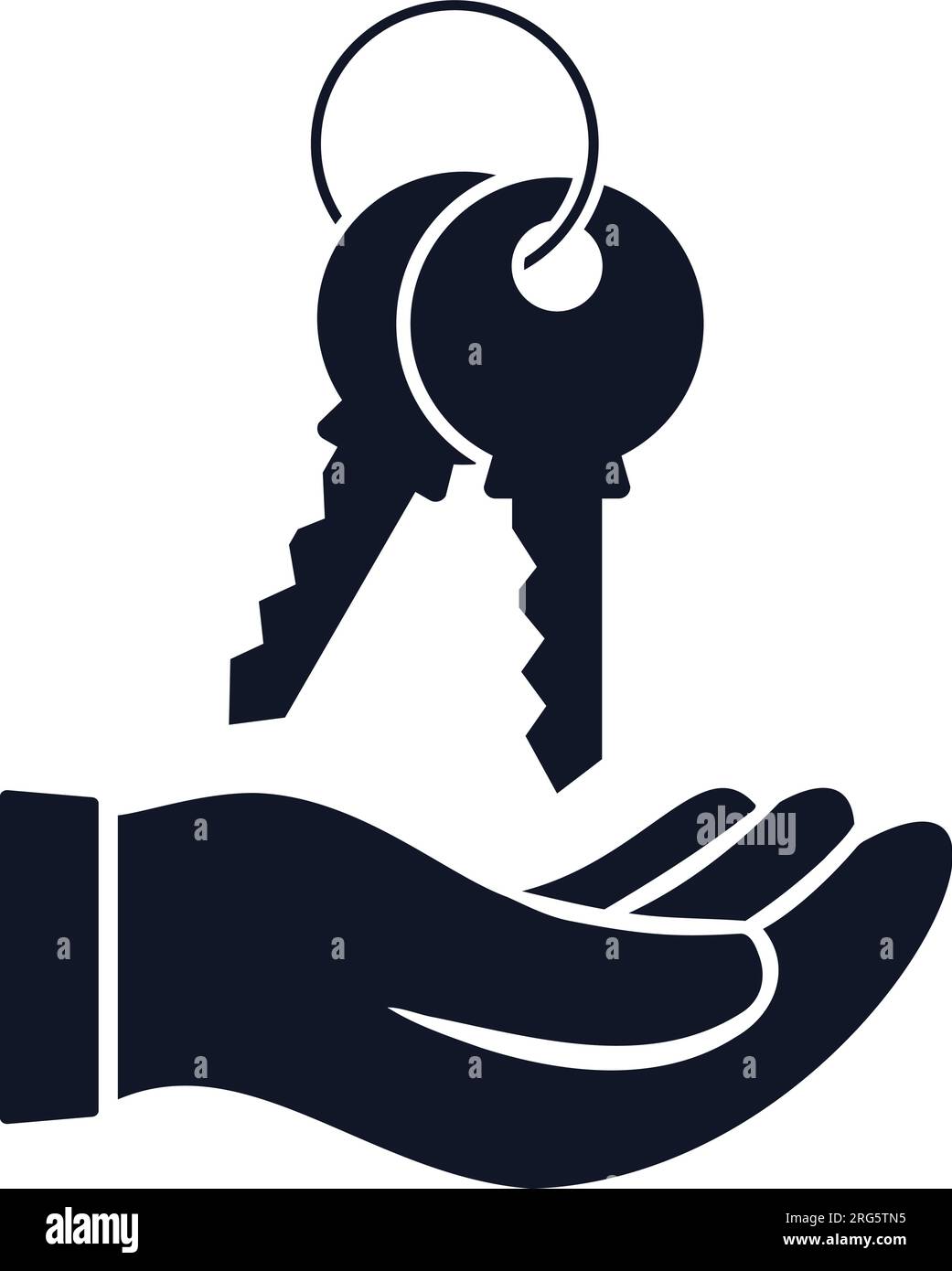 Two keys on a key ring symbol keys to lock unlock access vector ... Two keys on a key ring symbol keys to lock unlock access vector ...