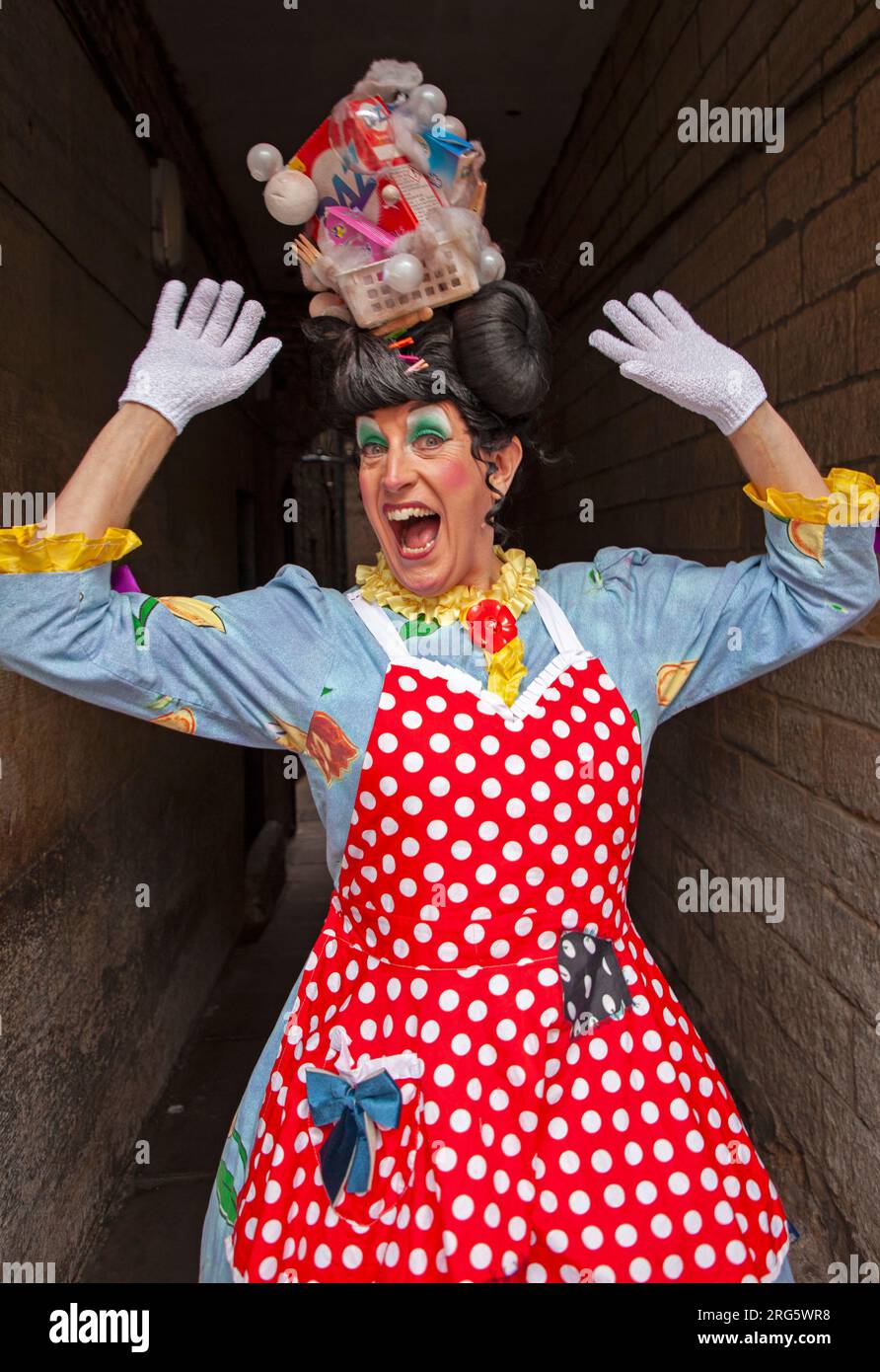 Edinburgh Festival Fringe. Royal Mile, Edinburgh, Scotland, UK. 7 ...