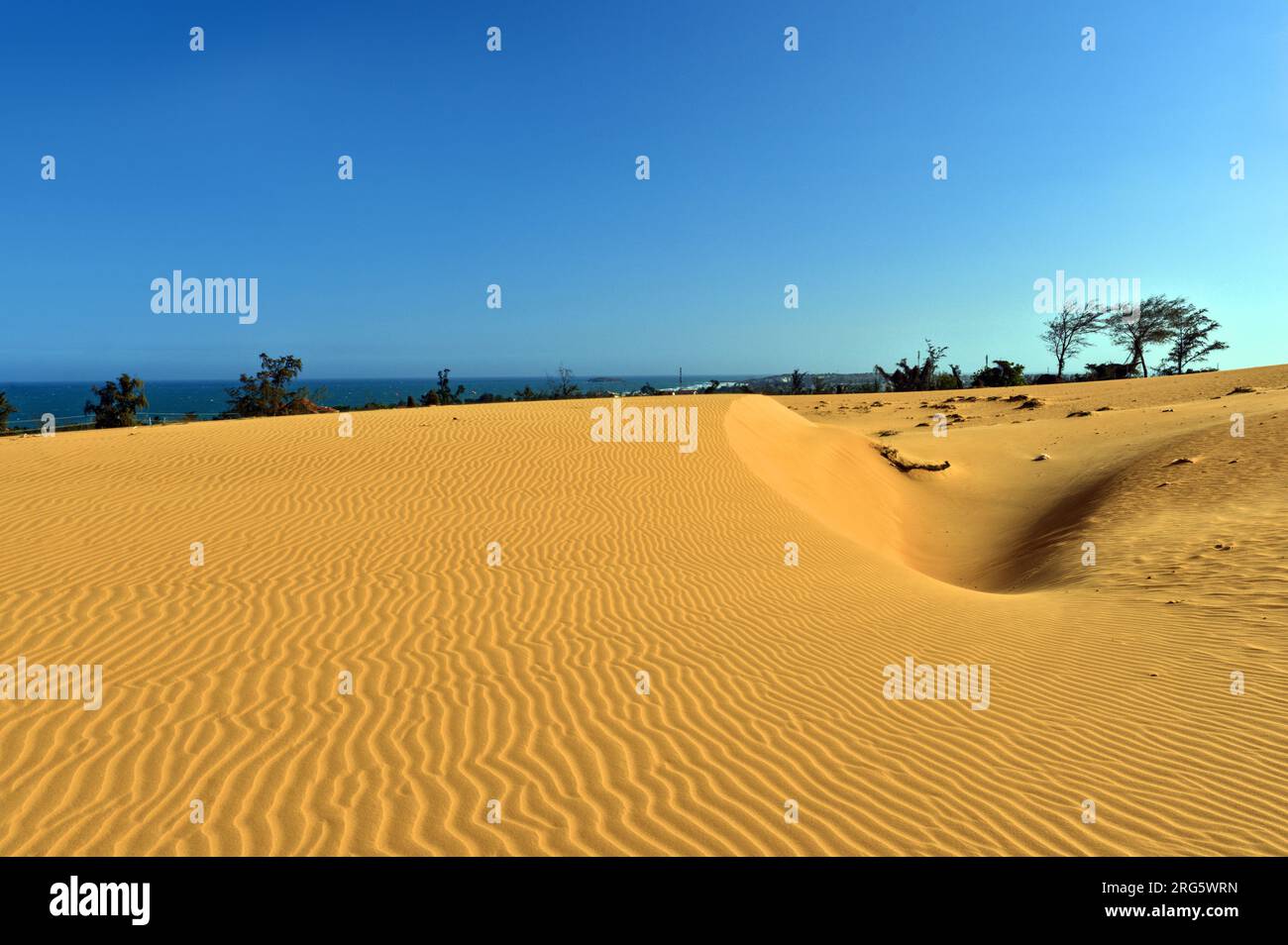 Beautiful Landscape Desert, Red Sand Dunes of Mui Ne, Vietnam Stock ...