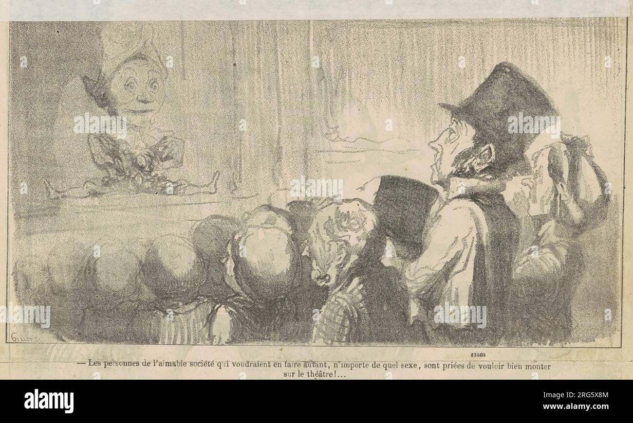 Les personnes de l'aimable société qui ... 19th century by Honoré ...