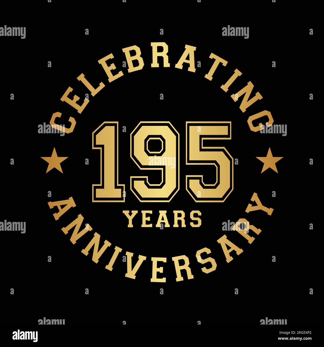195 years logo hi-res stock photography and images - Alamy