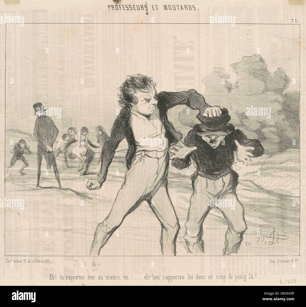 Ah! Tu rapportes tout au maître ... 19th century by Honoré Daumier ...