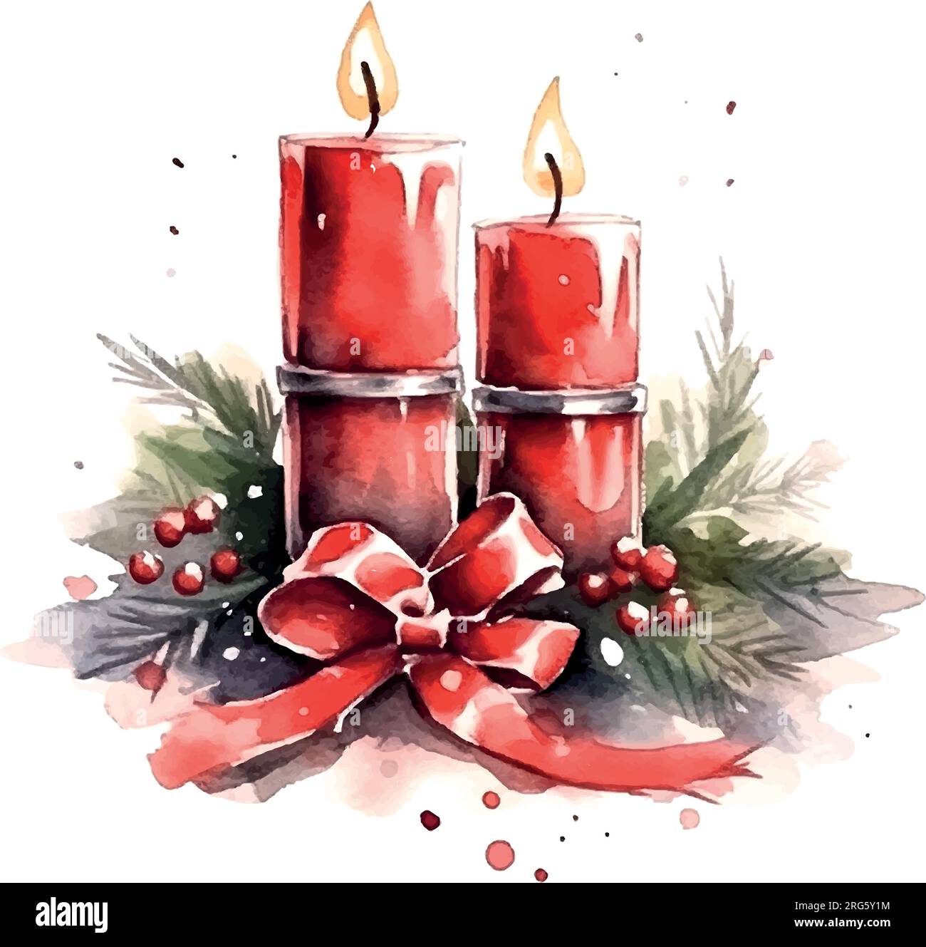 christmas candle vector