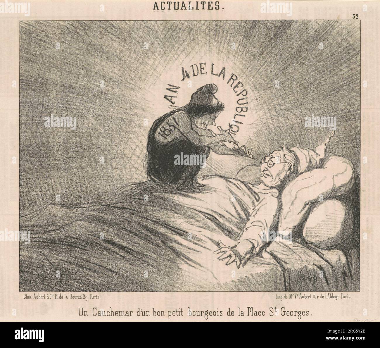 Un cauchemar d'un ...Bourgeois de la Place St. Georges 19th century by ...