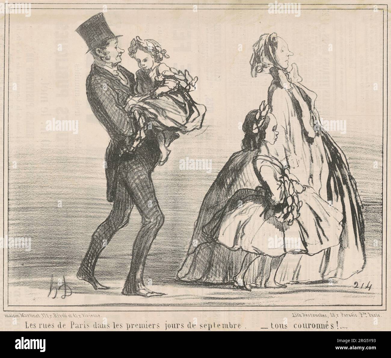 Le rues de Paris dans les premiers jours de Septembre ... 19th century ...