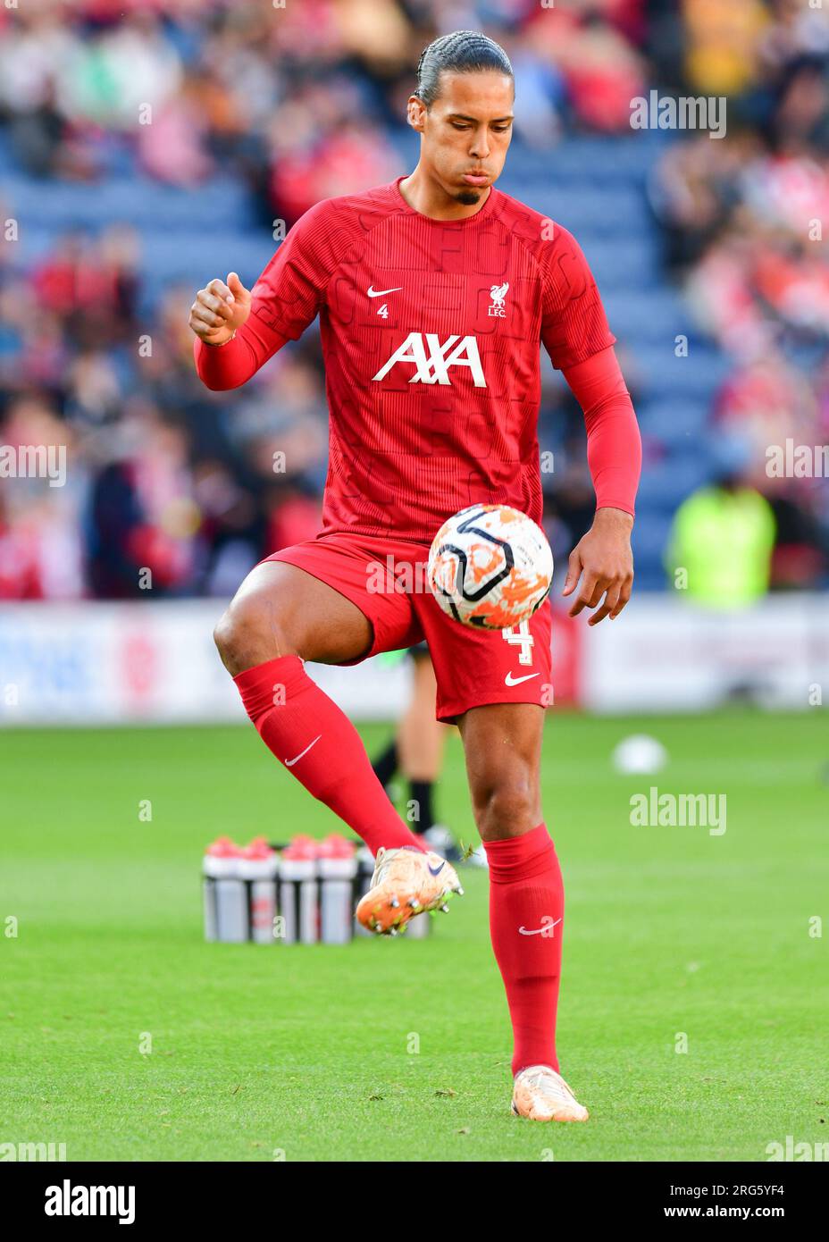Preston, UK. 07th Aug, 2023. Virgil van Dijk (Liverpool FC) during the ...