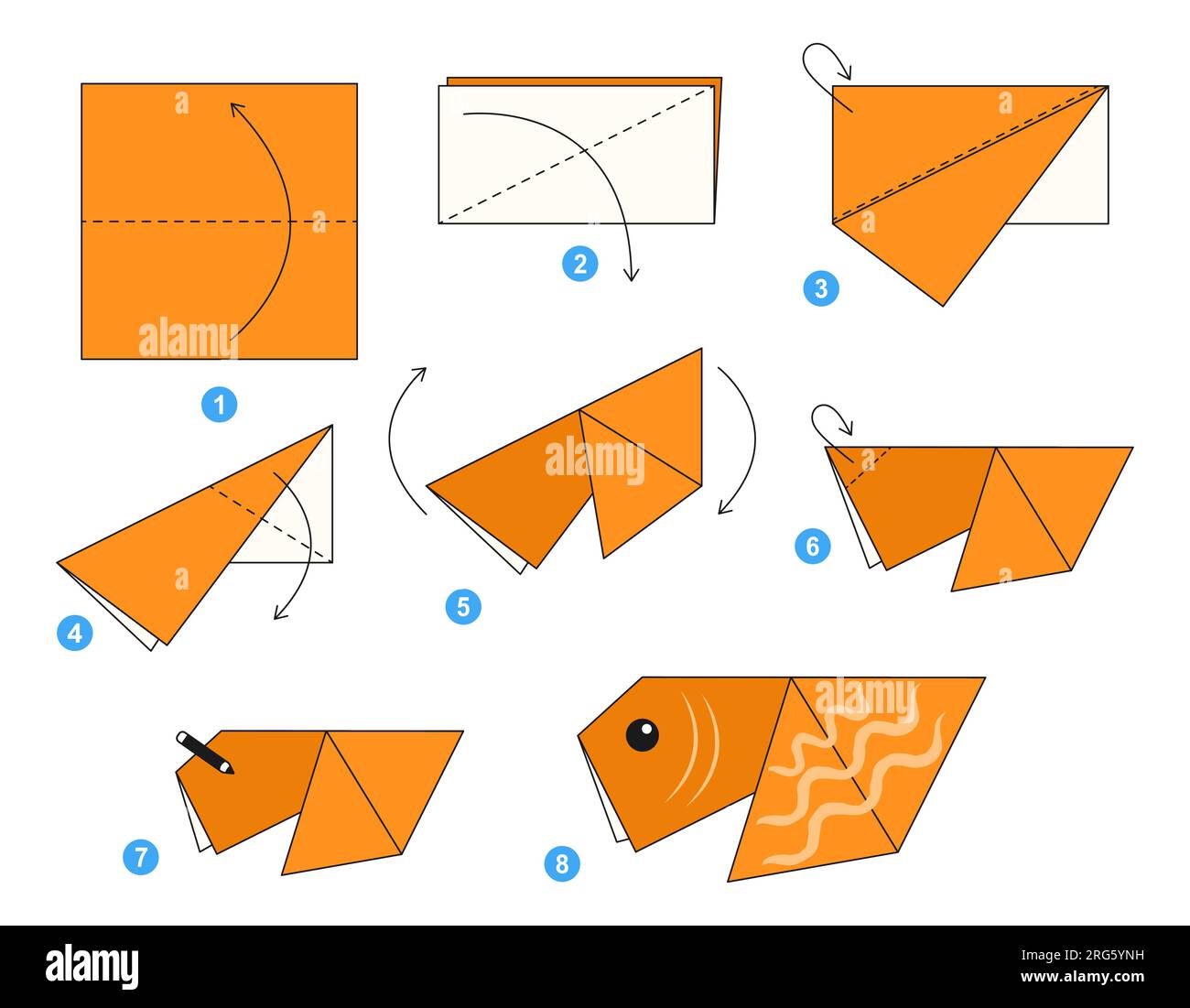 Fish art craft Stock Vector Images - Alamy