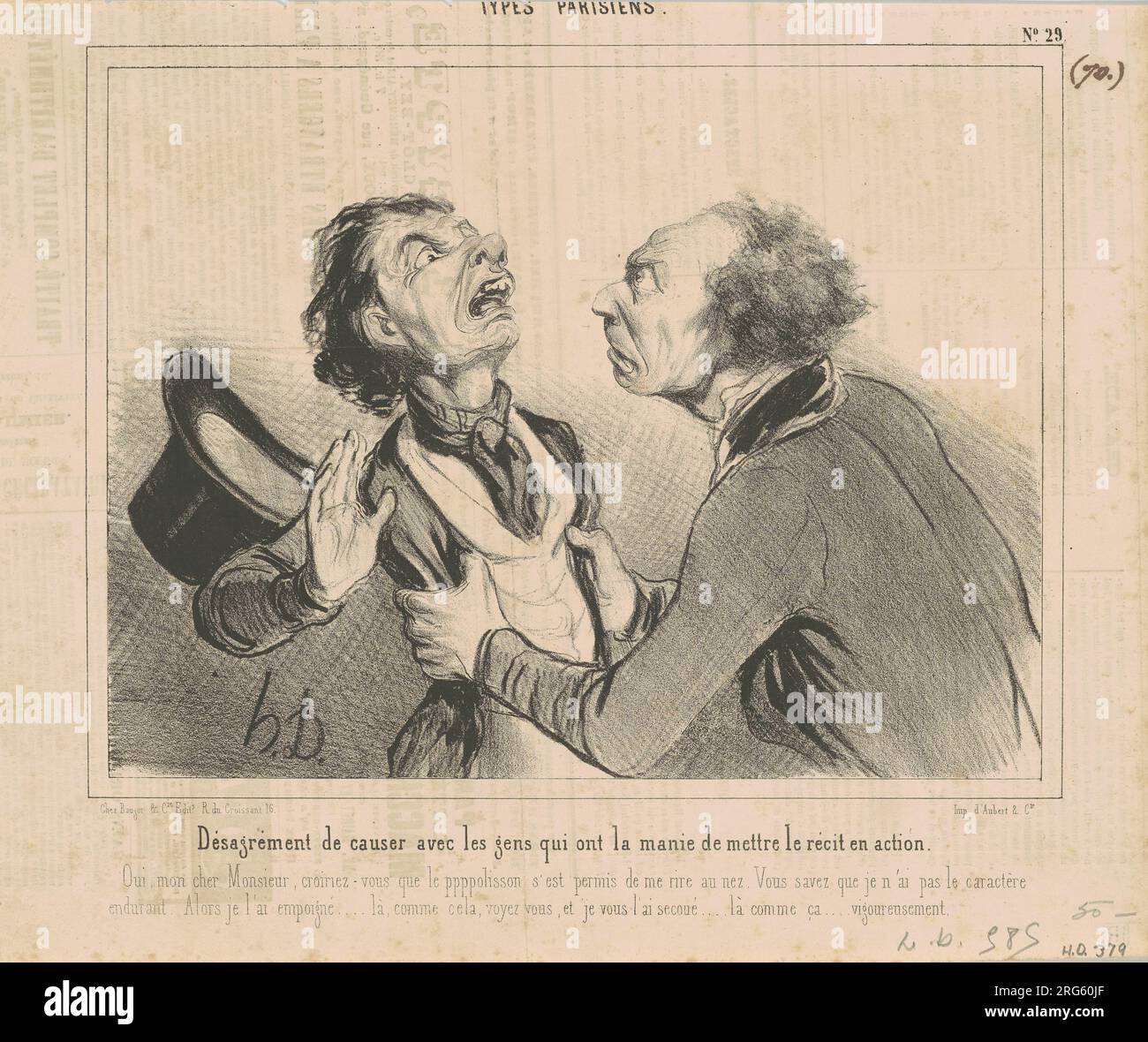 Désagrément de causer avec les gens... 19th century by Honoré Daumier ...