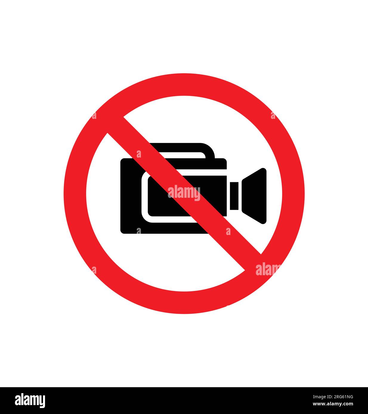 prohibited no camera filming recording permitted sign symbol simple ...