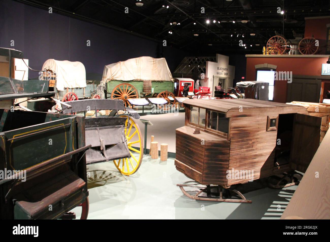 Carriages in Carriage Museum, Alberta, Canada Stock Photo - Alamy