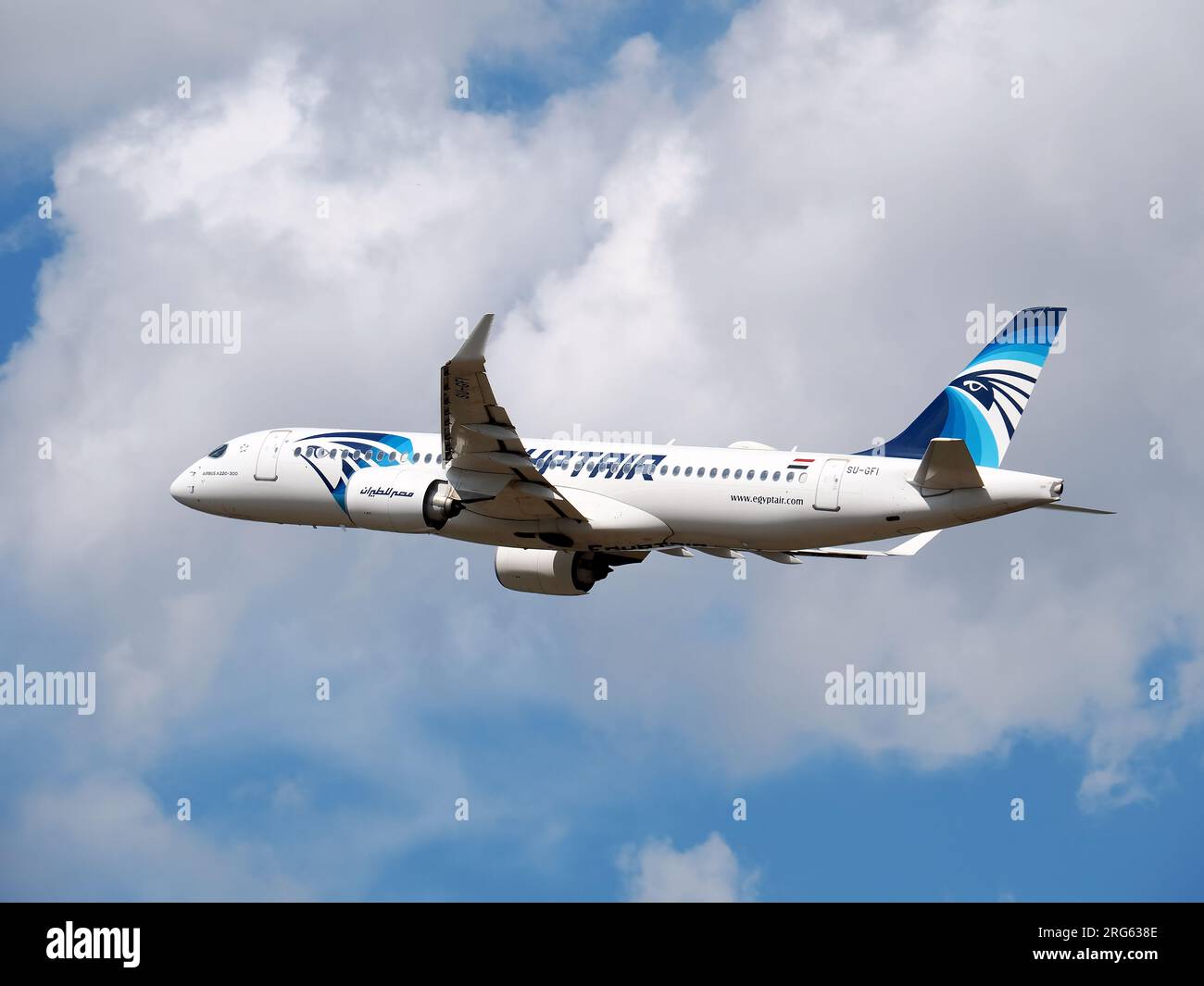 EgyptAir (is the state-owned flag carrier of Egypt), Airbus A220-300 ...