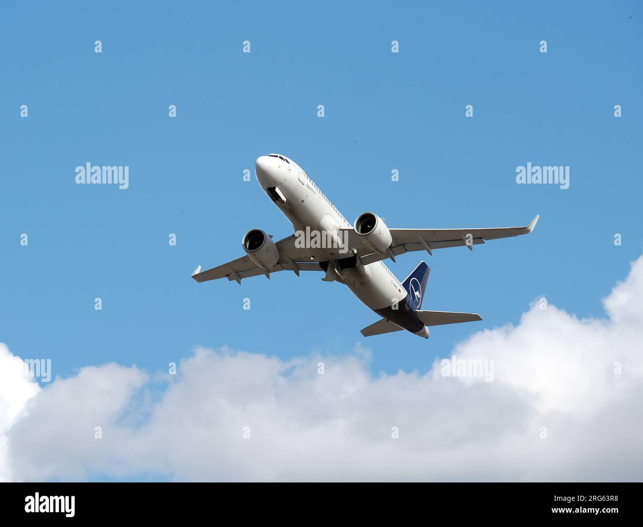 Lufthansa (is the largest German airline), Airbus A320 neo airplane ...