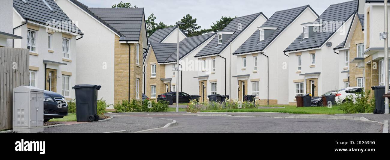 New housing development building houses for increased demand in rural ...