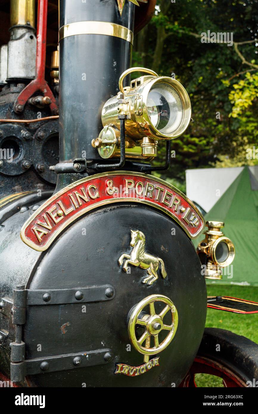 Aveling & Porter traction engine. Hebden Bridge Vintage Weekend 2023 ...