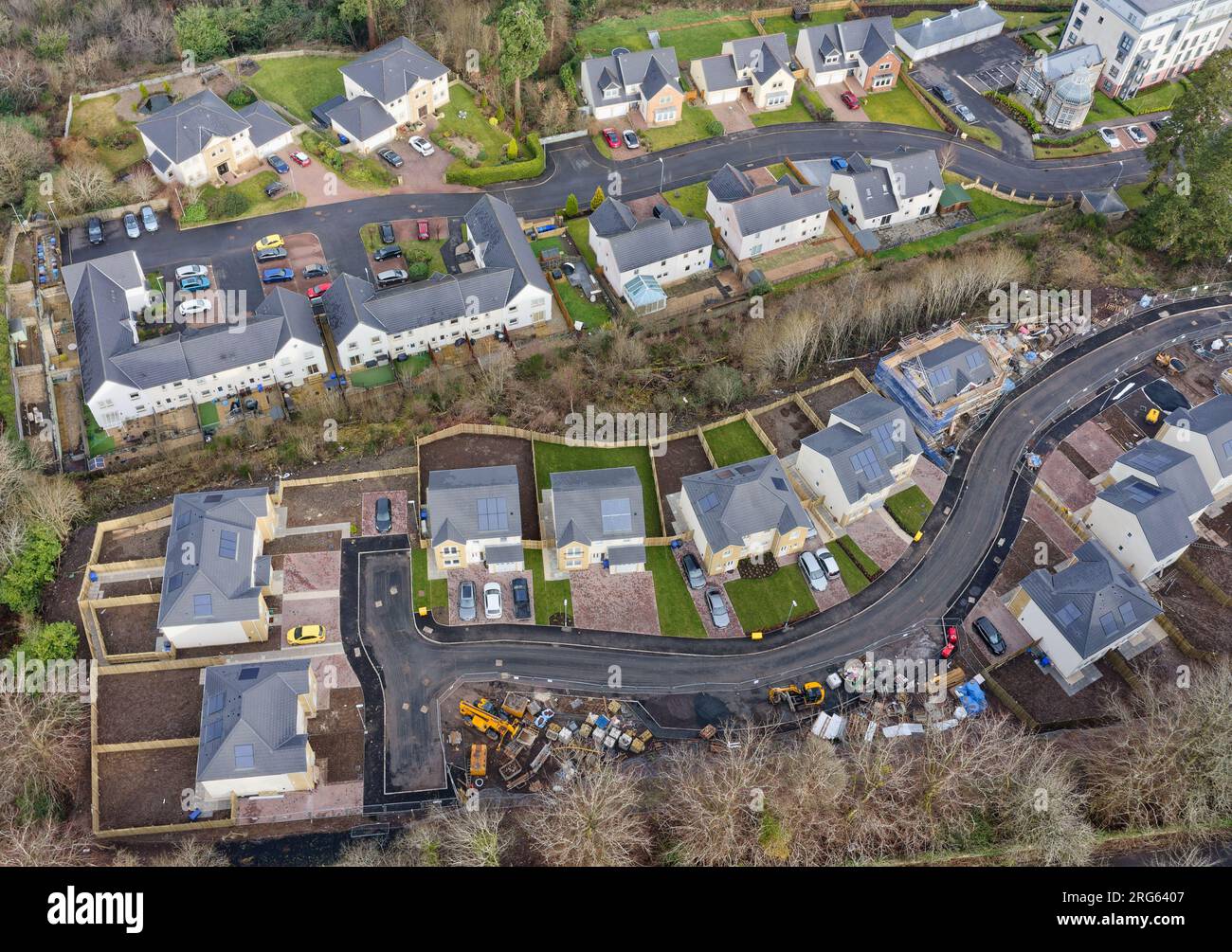 New housing development building houses for increased demand in rural ...