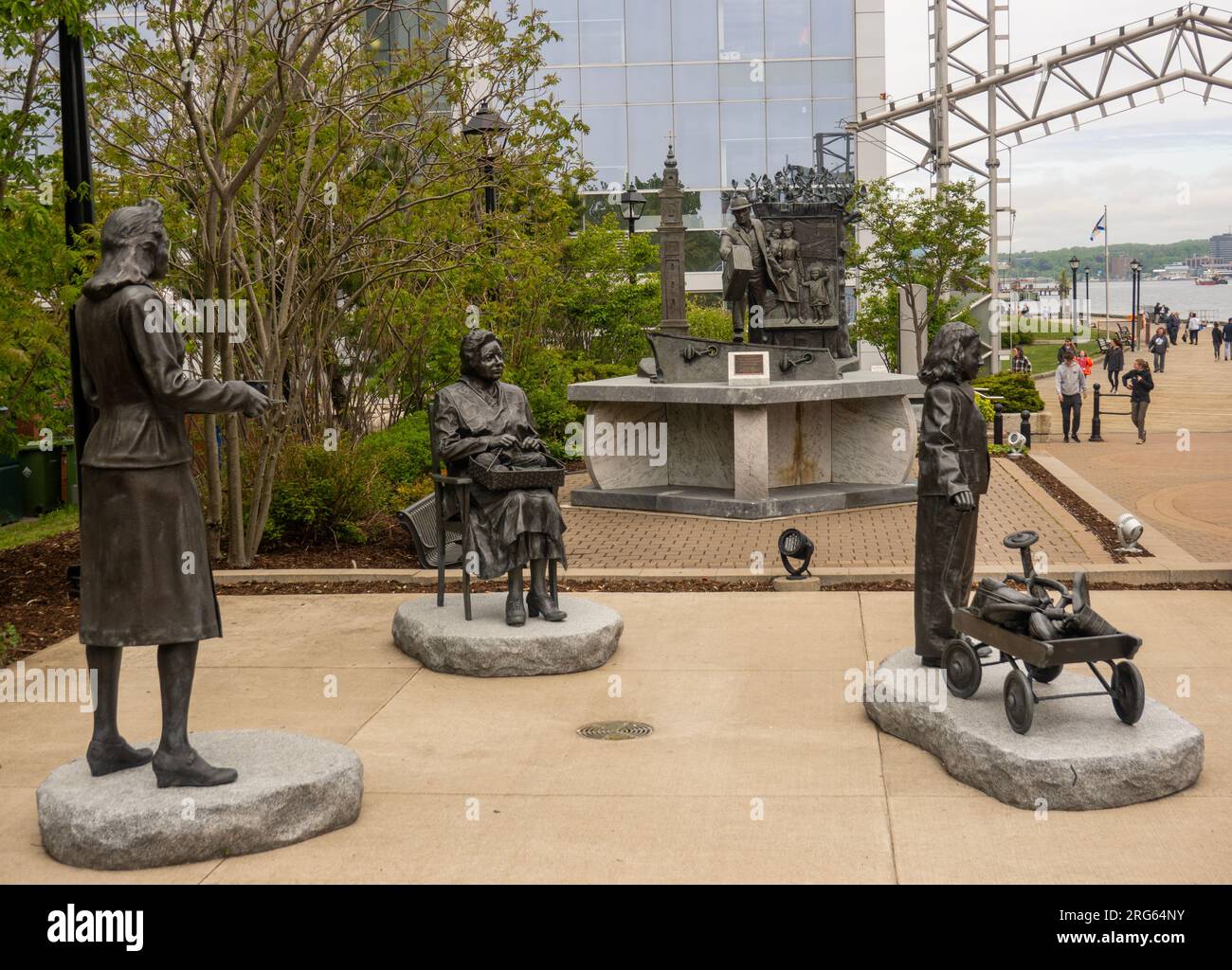 The volunteers sculpture downtown Halifax Nova Scotia Stock Photo - Alamy