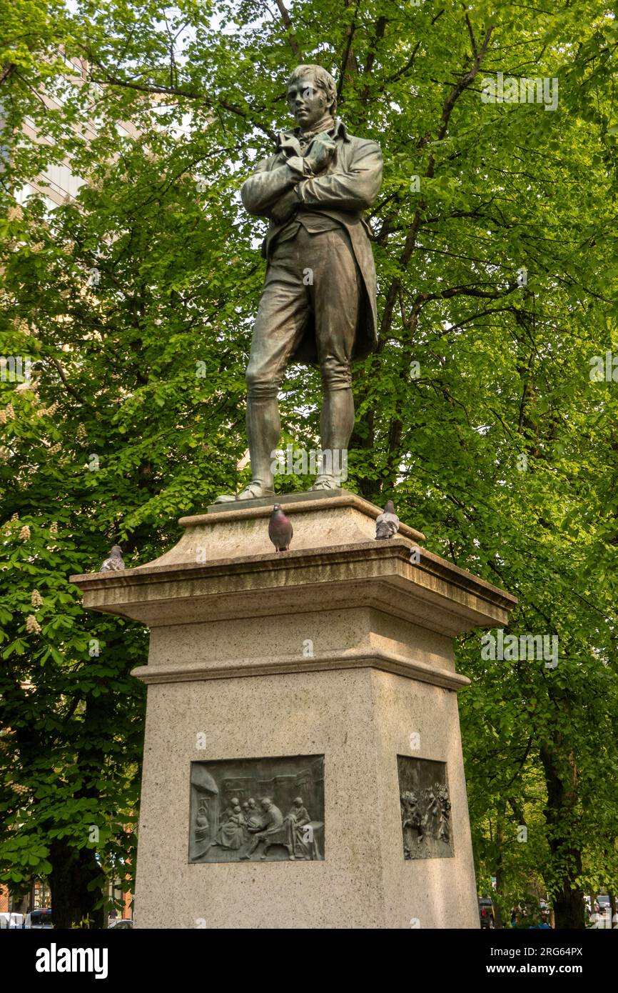 Robert Burns statue in Victoria Park Halifax Nova Scotia Stock Photo ...