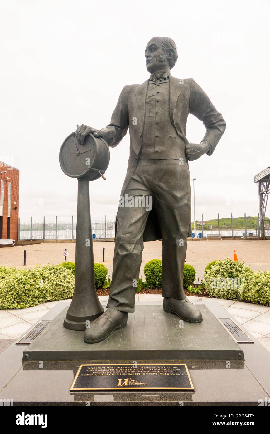 Samuel Cunard statue founder of the Cunard Line of cruise ships in ...