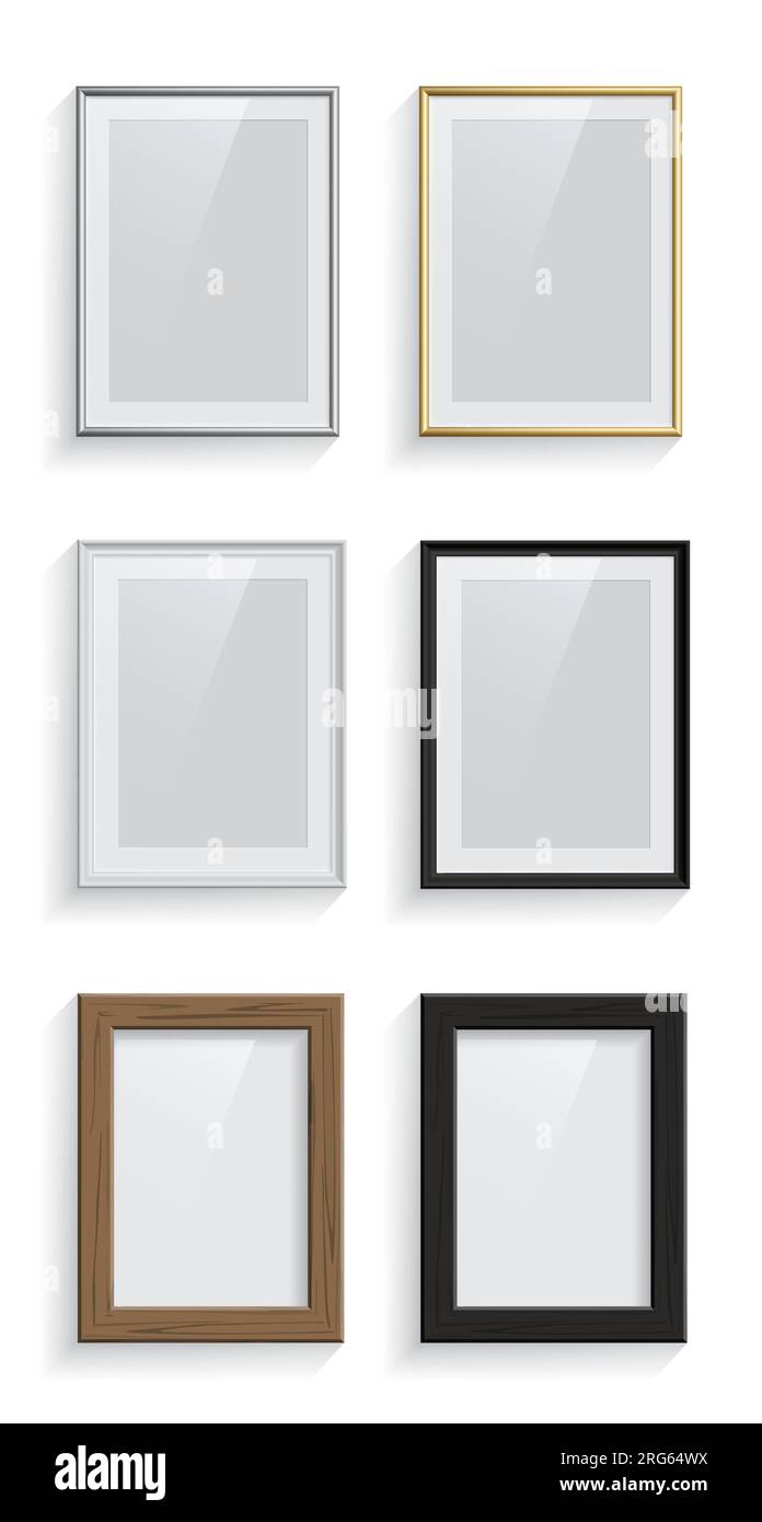 Rustic picture frames Stock Vector Images - Alamy