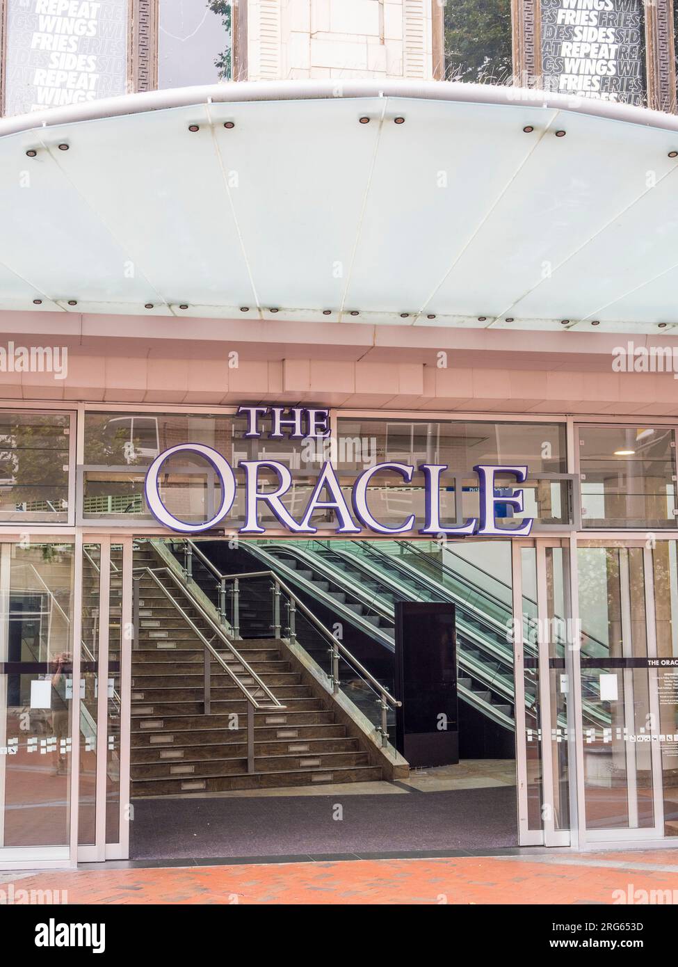 Broad Street Entrance to The Oracle Shopping Centre, Reading, Berkshire ...