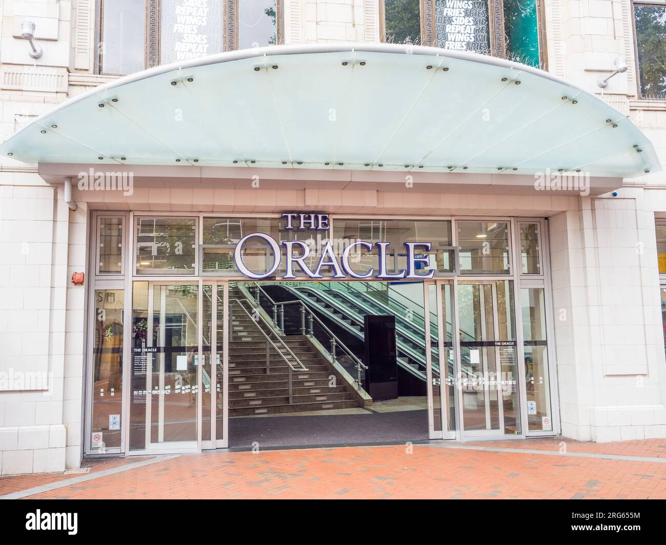 Broad Street Entrance to The Oracle Shopping Centre, Reading, Berkshire ...