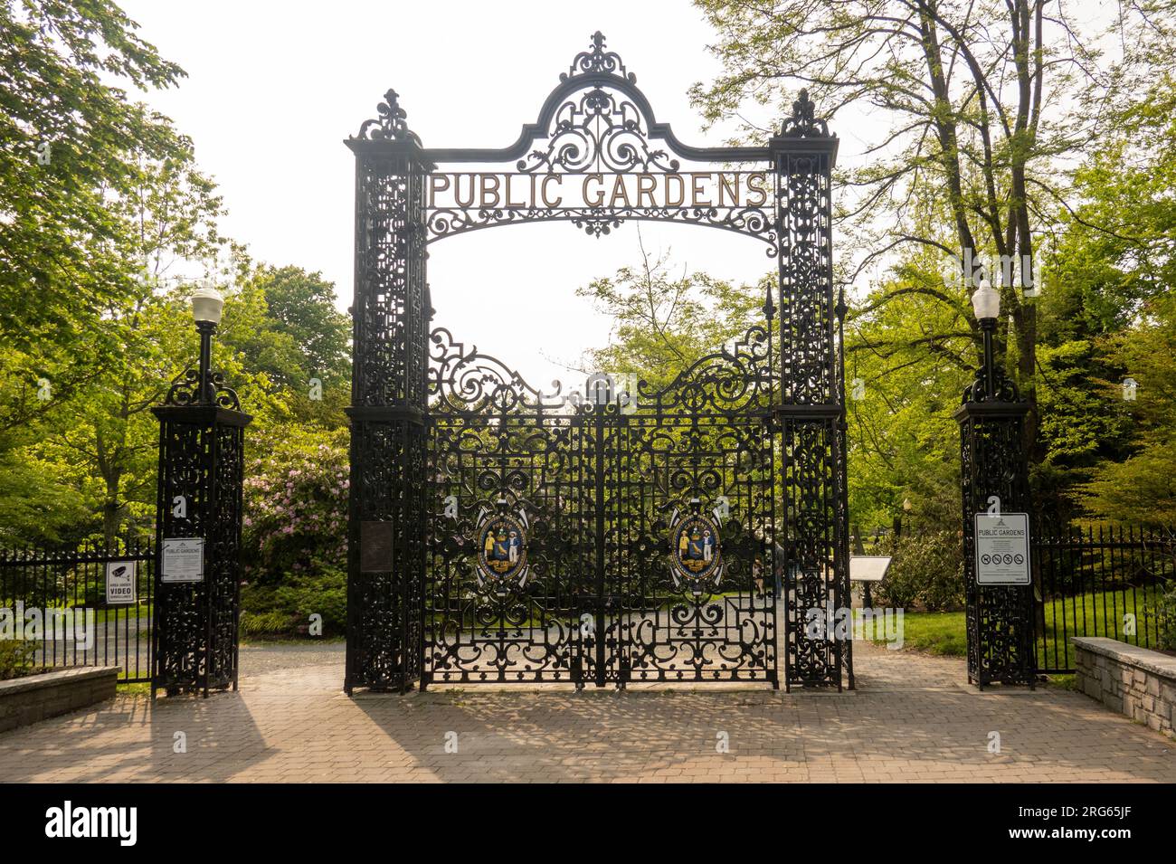 Halifax Public Gardens in downtown Halifax Nova Scotia Canada Stock ...