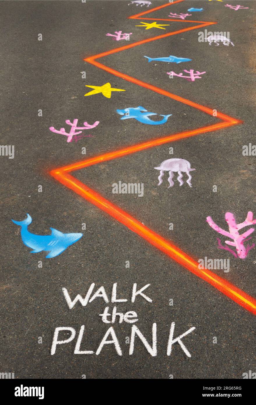 Plank walk game hi-res stock photography and images - Alamy