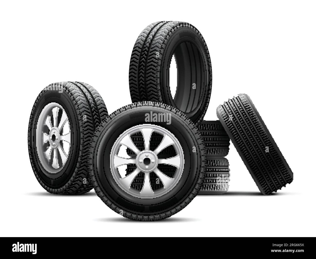 Balancing on top of each other Stock Vector Images - Alamy