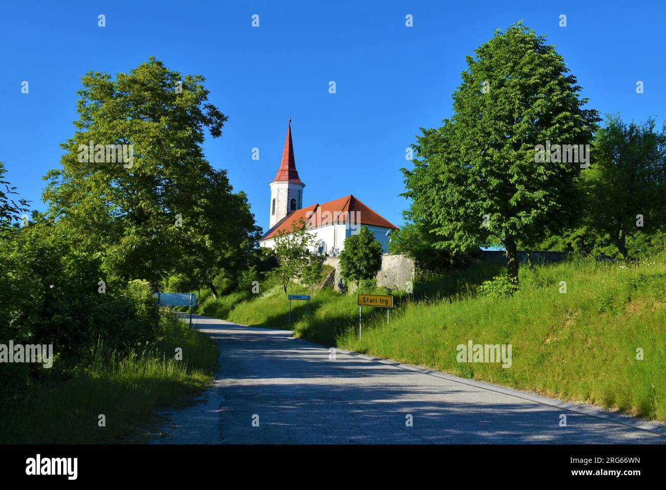 Parish church of st. Joseph in Stari Trg ob Kolpi village in Dolenjska ...