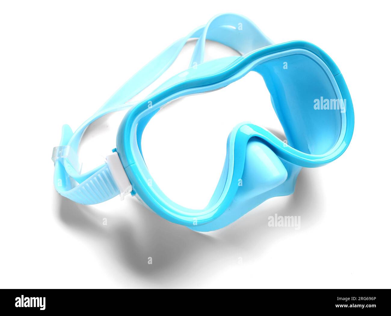 New swimming mask on white background Stock Photo - Alamy