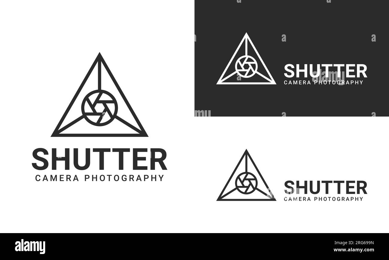Triangle Shutter with Triangle Logo Design Camera Shutter Logotype ...