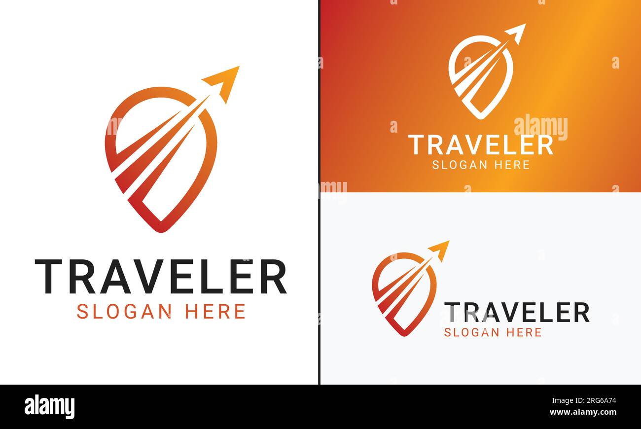 Travel Agency Logo Design Travel Location Logotype Flying Travel ...