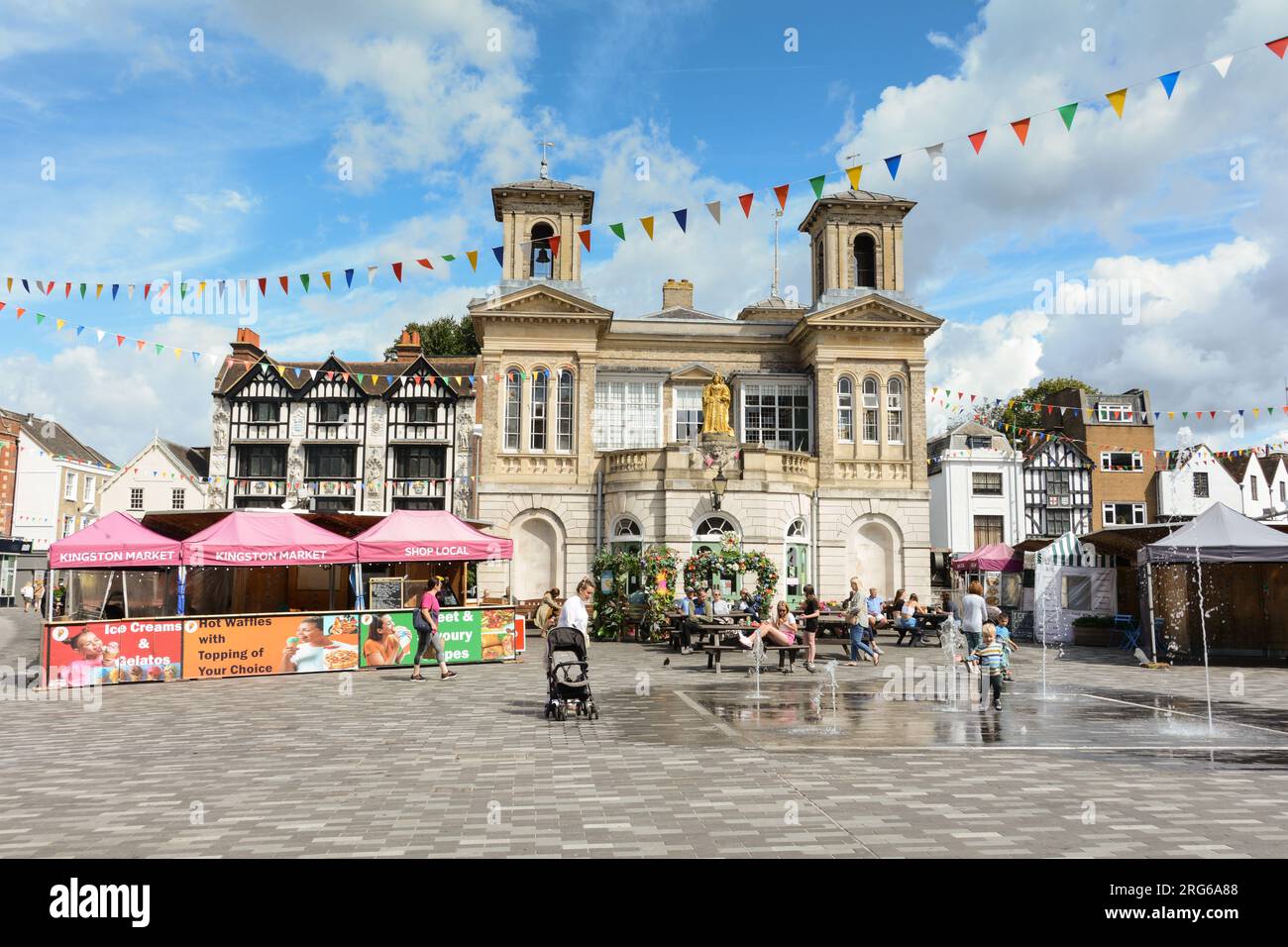 The Old Town Hall and Market Square, Kingston Upon Thames, Kingston ...