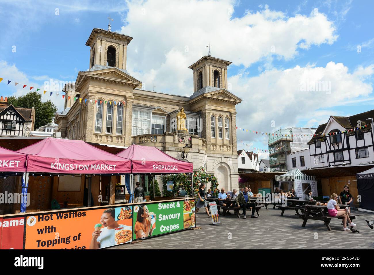 The Old Town Hall and Market Square, Kingston Upon Thames, Kingston ...