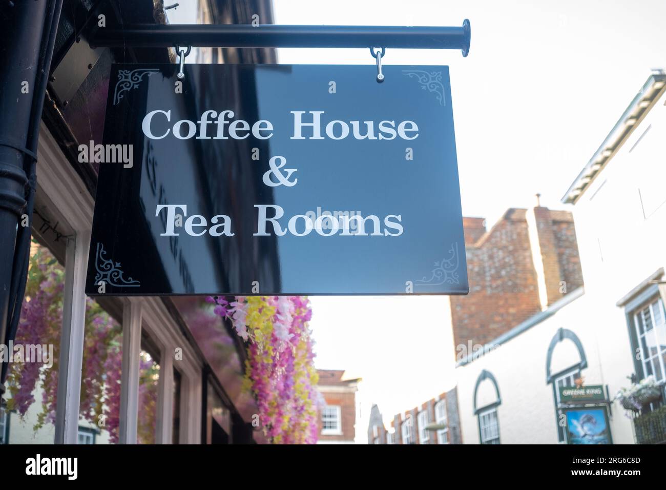 Coffee House & Tea Rooms sign Stock Photo - Alamy