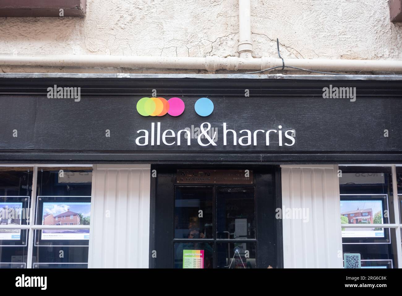 Allen & Harris Estate Agents Logo Stock Photo - Alamy