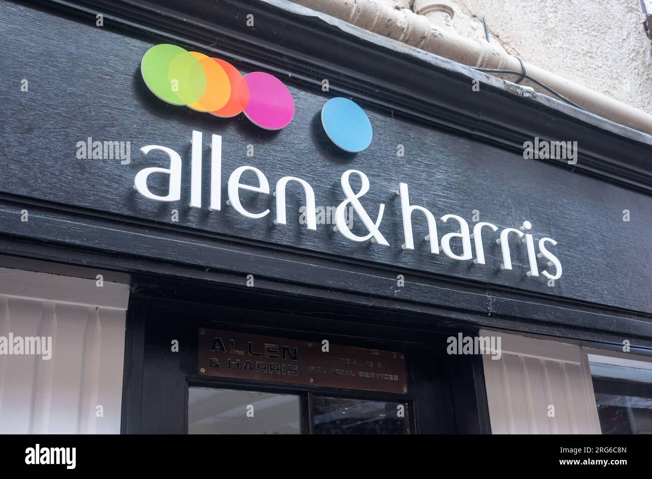 Allen & Harris Estate Agents Logo Stock Photo - Alamy