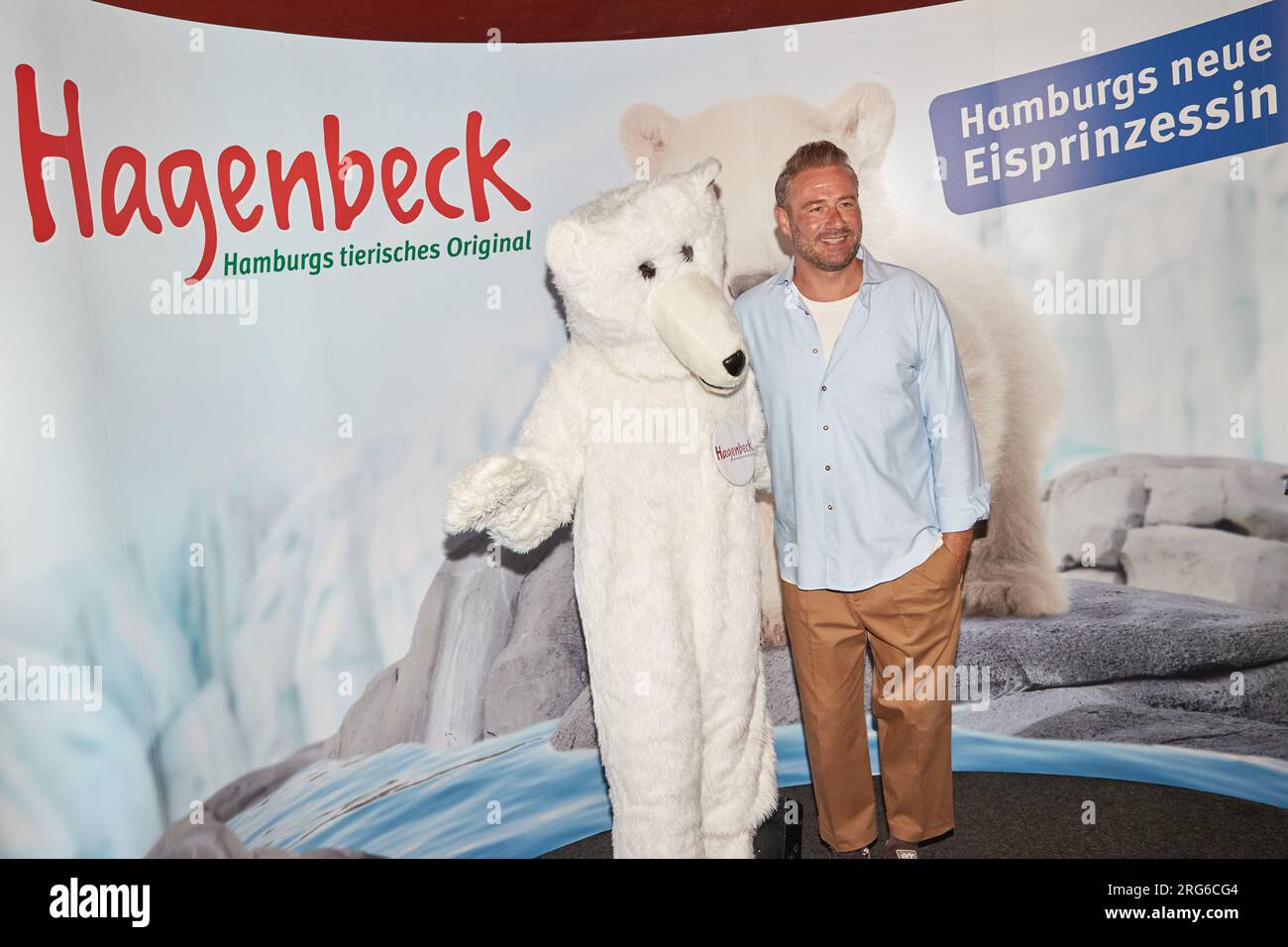 Hamburg, Germany. 07th Aug, 2023. Sasha, singer, stands next to a ...