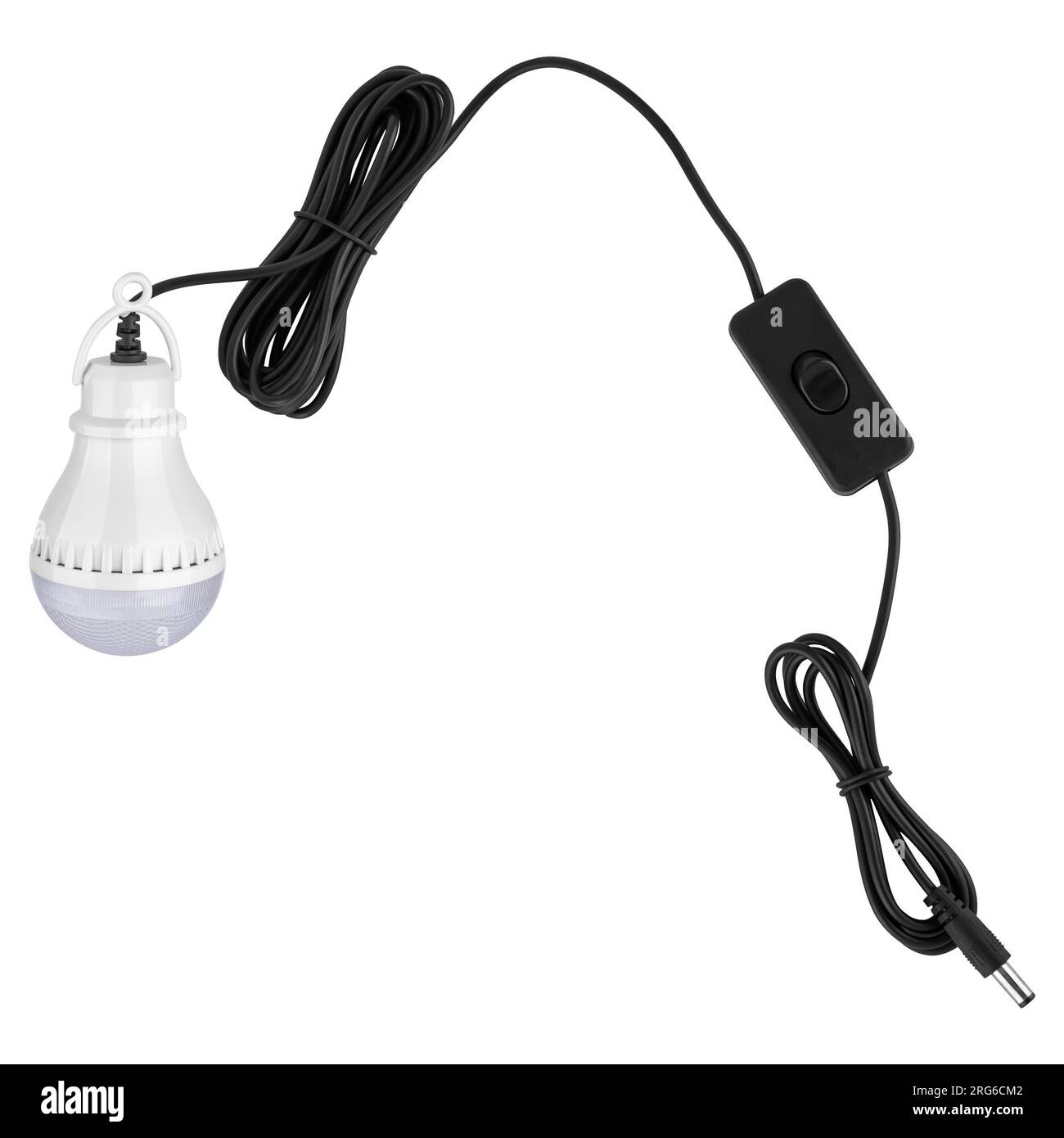 LED light bulb on white background in insulation Stock Photo - Alamy