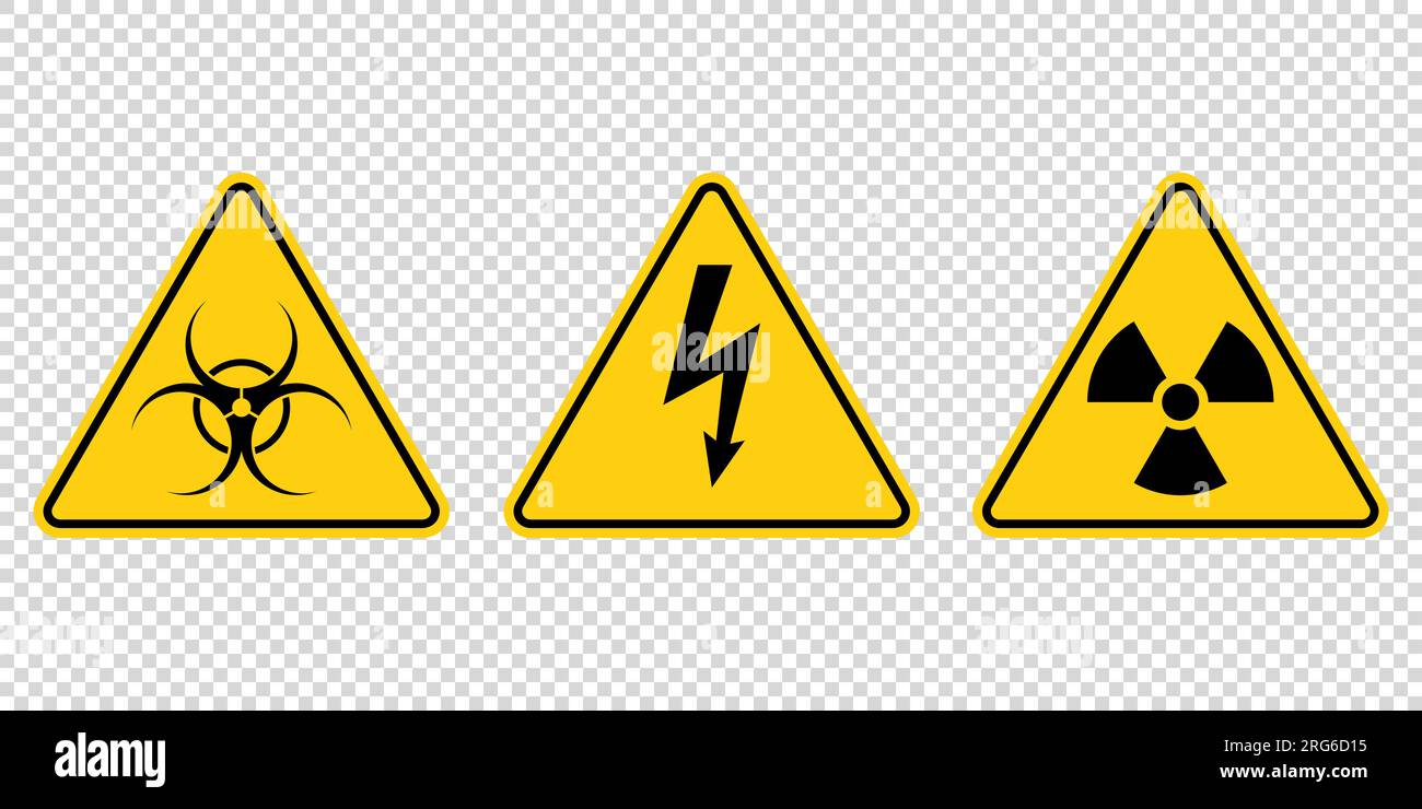 Hazard warning sign. Vector illustration Stock Vector Image & Art - Alamy